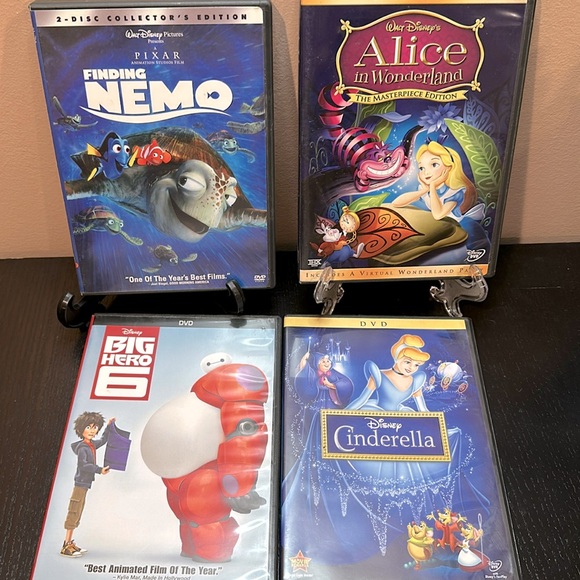 Disney | Media | Dvds Disney Movies Alice In Wonderland Finding Nemo ...